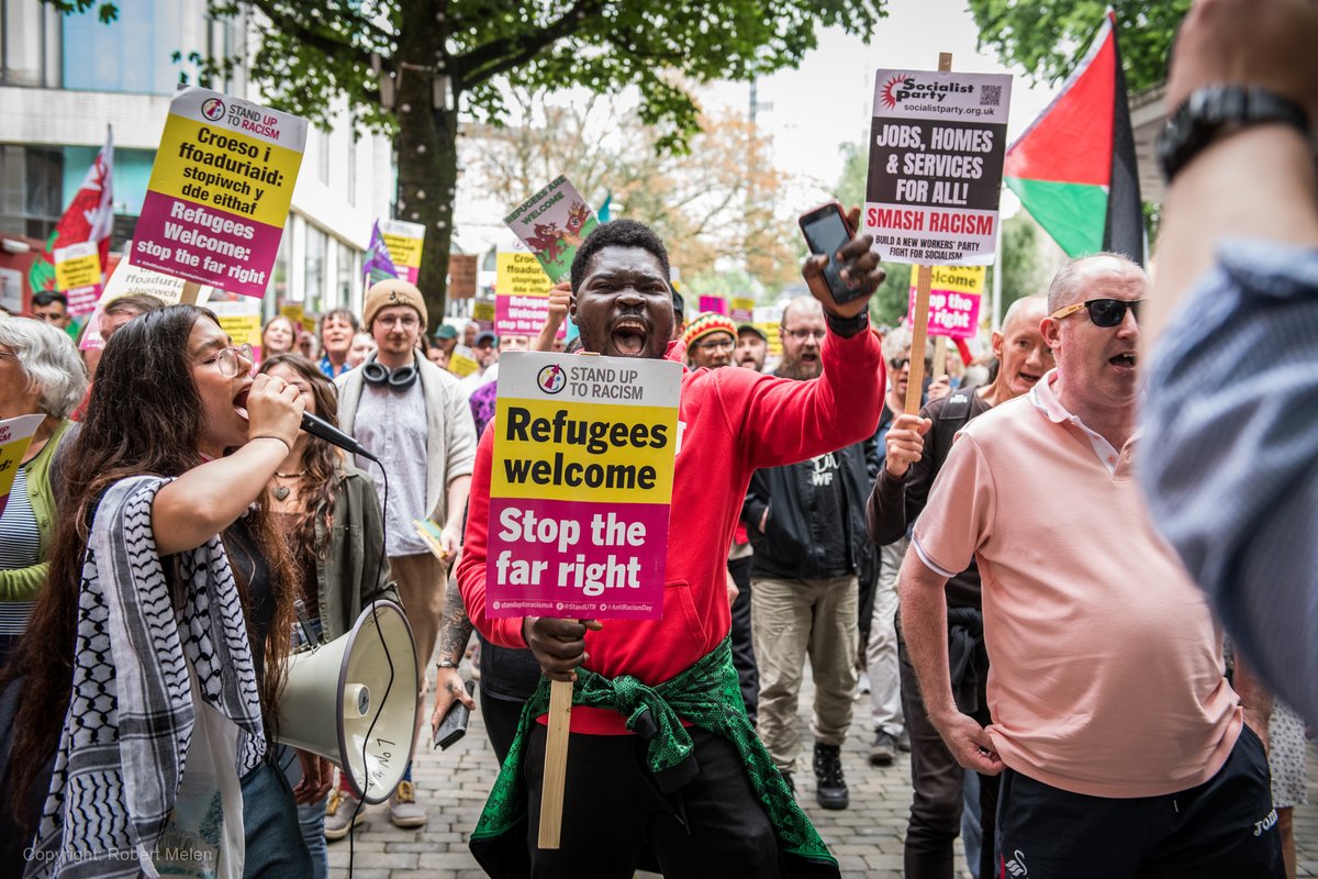 The Stop the Far Right Unity Protest in Swansea - Robs Blog