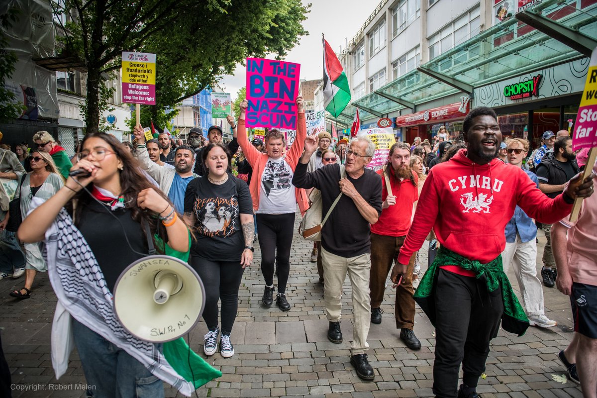 The Stop the Far Right Unity Protest in Swansea - Robs Blog