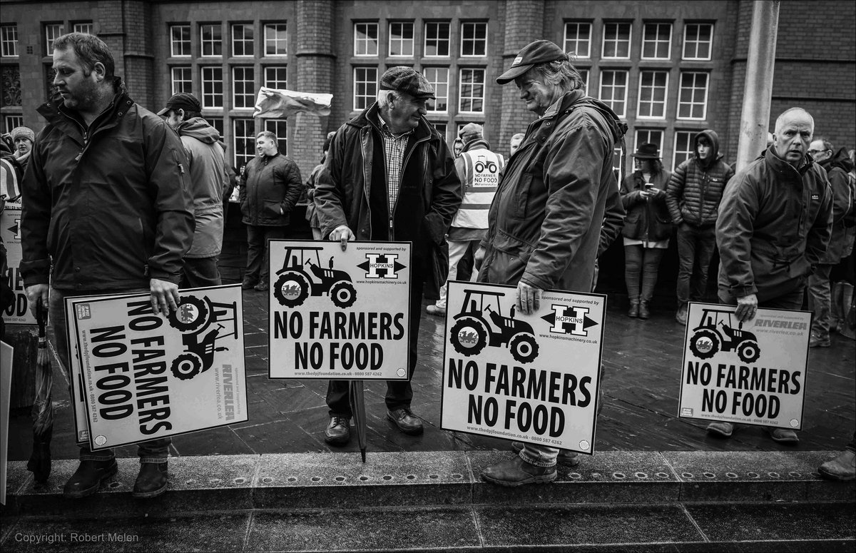 Welsh Farmers protest at the Senedd in Cardiff - Robs Blog