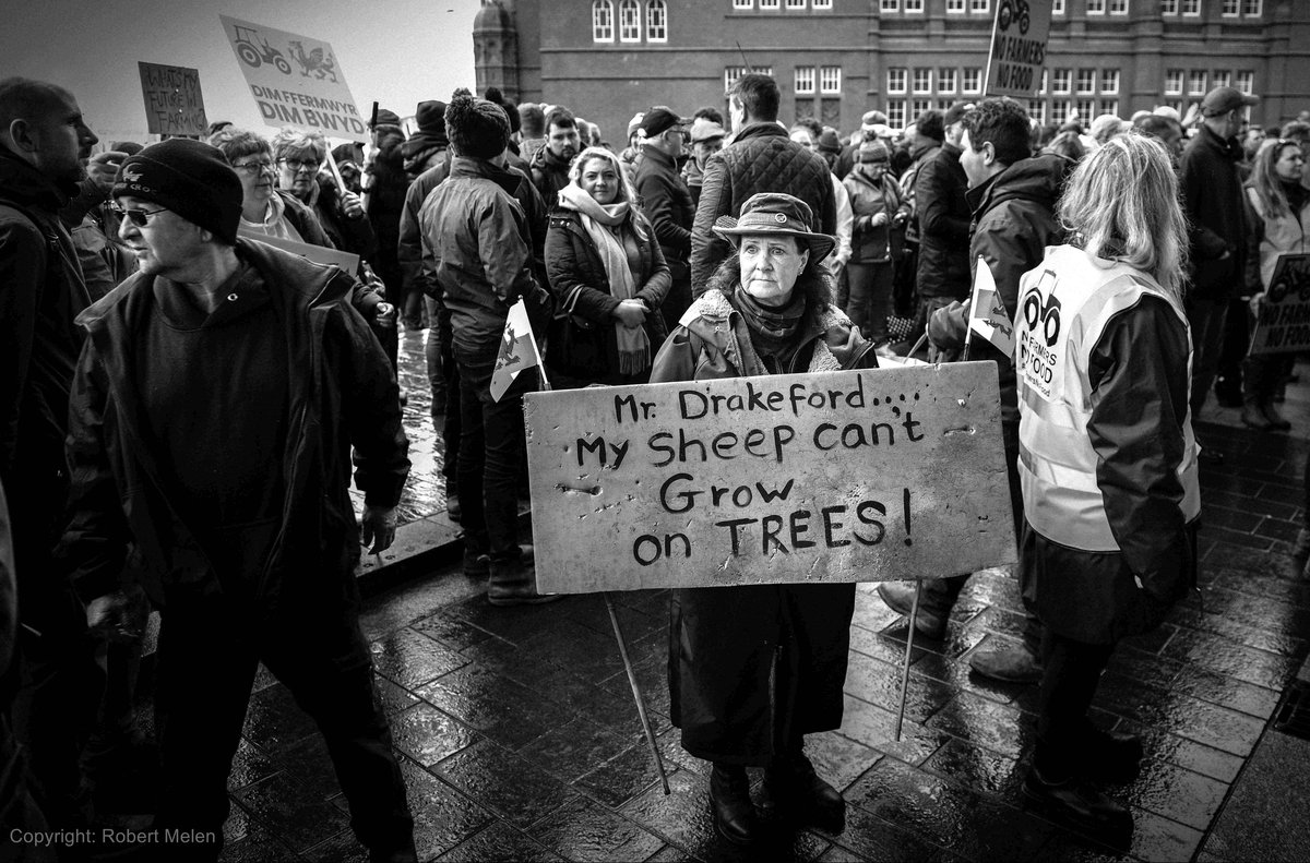 Welsh Farmers protest at the Senedd in Cardiff - Robs Blog