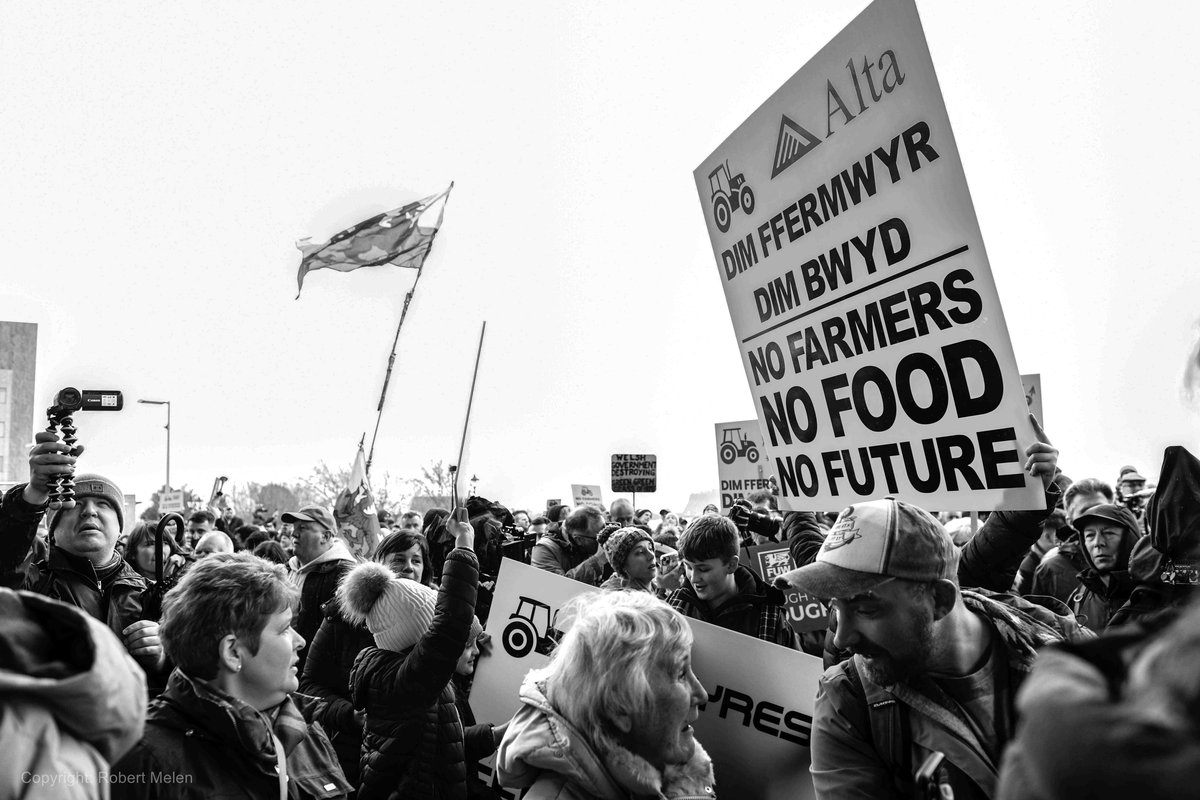 Welsh Farmers protest in Cardiff - Robs Blog